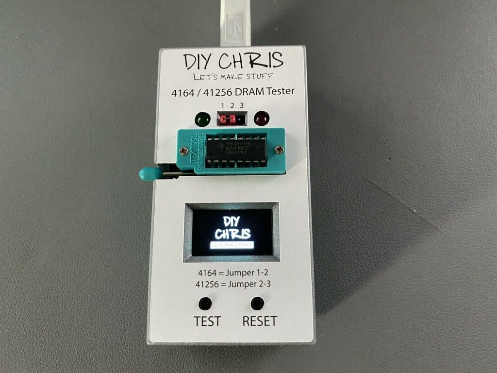 4164/41256 DRAM Memory Tester | DIY Chris
