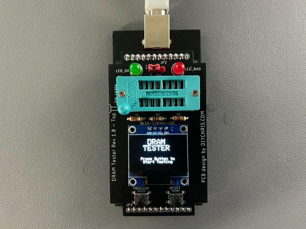 4164/41256 DRAM Memory Tester | DIY Chris